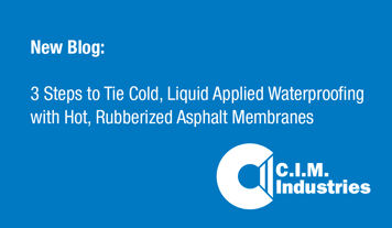 3 Steps to Tie Cold, Liquid Applied Waterproofing with Hot, Rubberized ...