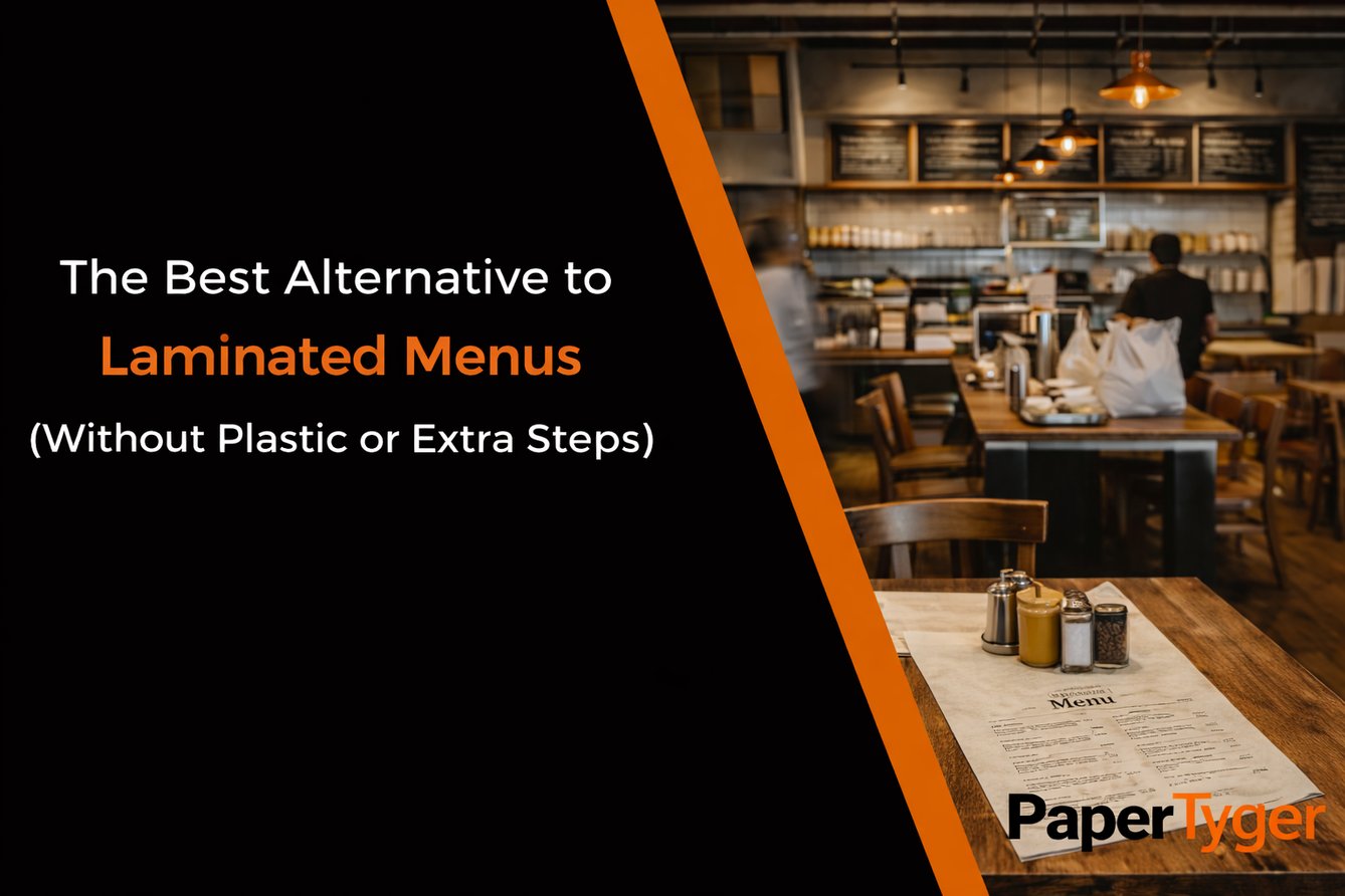 The Best Alternative to Laminated Menus (Without Plastic or Extra Steps)