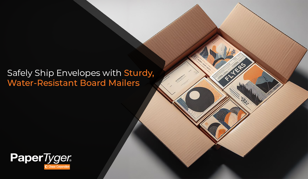 Safely Ship Envelopes with Sturdy, Water-Resistant Board Mailers