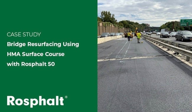 Bridge Resurfacing Using HMA Surface Course with Rosphalt 50